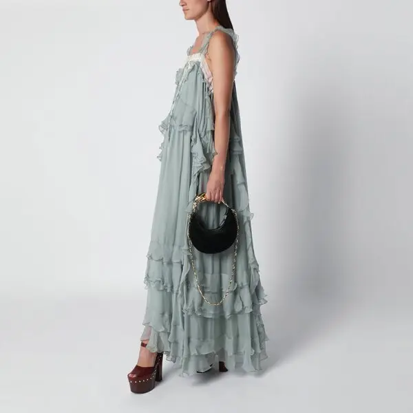 Chloé Suede Hobo Bag With Sculptural Handle