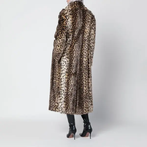 BB COUTURE Leopard-print Faux Fur Coat