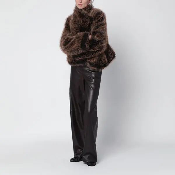 BB COUTURE Black/ Susan Jacket In Faux Fur