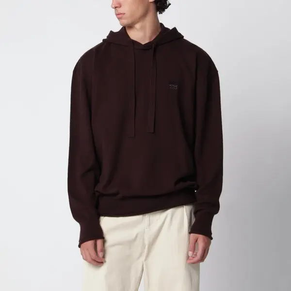 Loewe Dark Hooded Sweatshirt - Brown