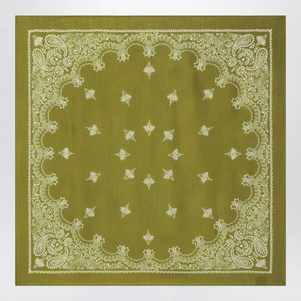 Destin Pistachio Judy Bandana Scarf In Wool - Green