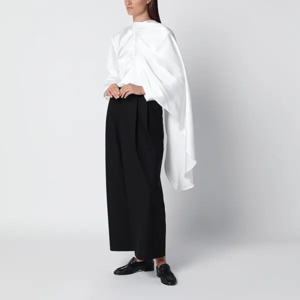 Source Unknown Koa Draped Satin Blouse