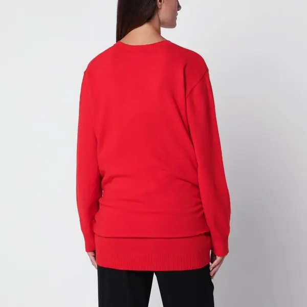 Source Unknown Wool Blend Jumper With Double-sleeve Design - Red