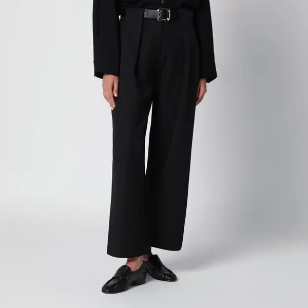 Source Unknown Matteo Trousers With Belt - Black