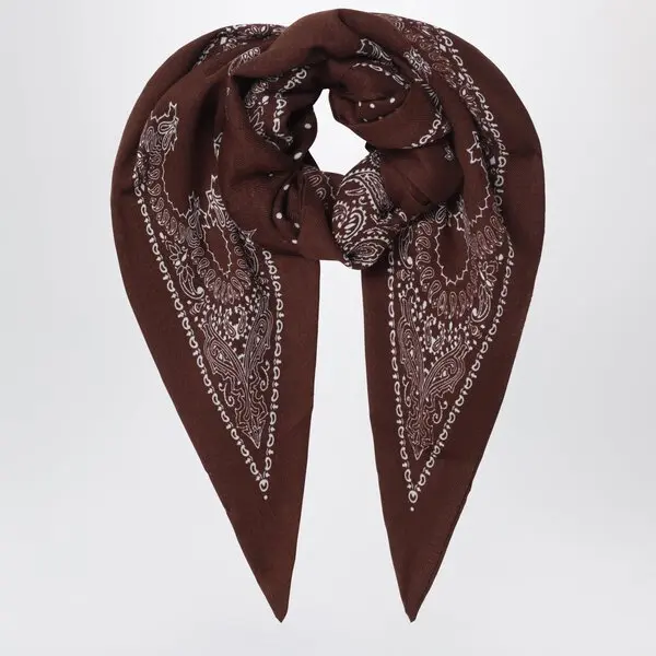 Destin Triangular Bandana Scarf In Wool