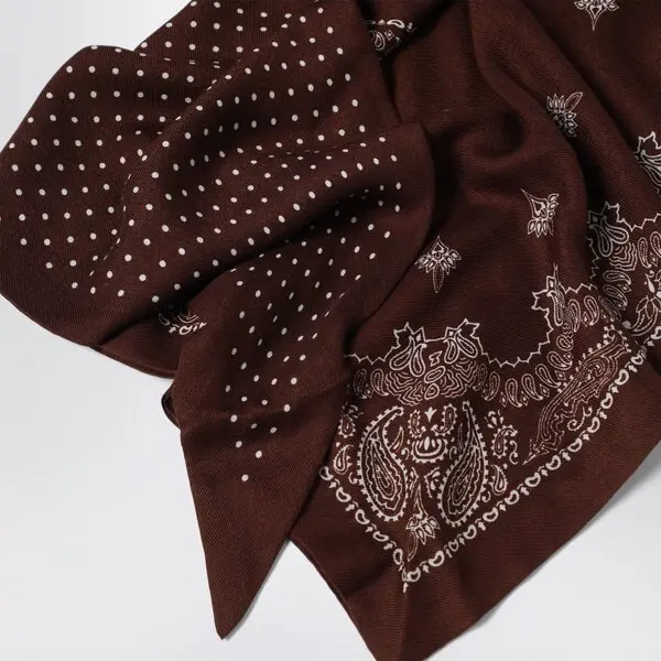 Destin Triangular Bandana Scarf In Wool
