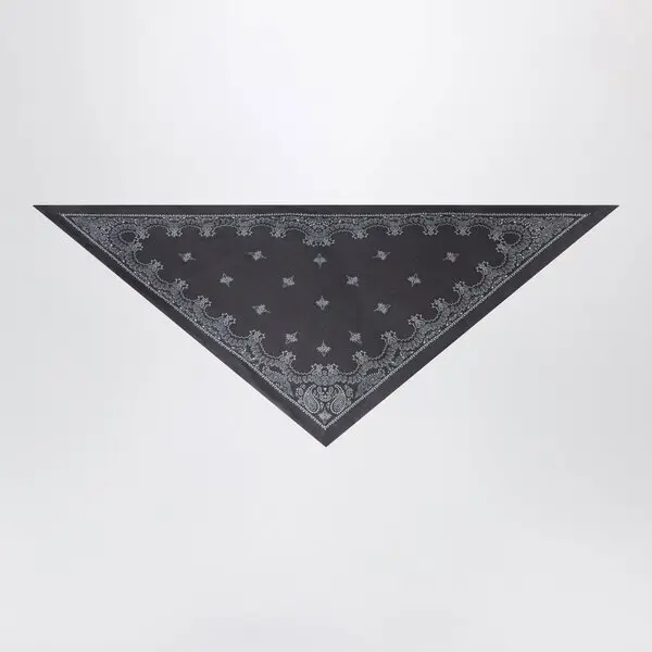 Destin Red Triangular Bandana Scarf In Wool