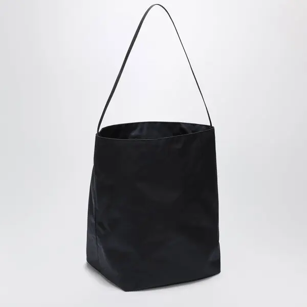 VALESQUE Navy Nylon Bucket Tote Bag