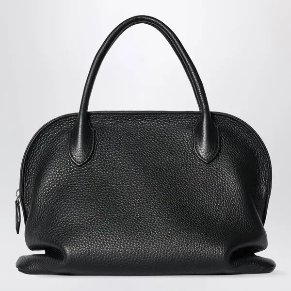 THE ROW Agnes 12 Bag In Calfskin Leather - Black
