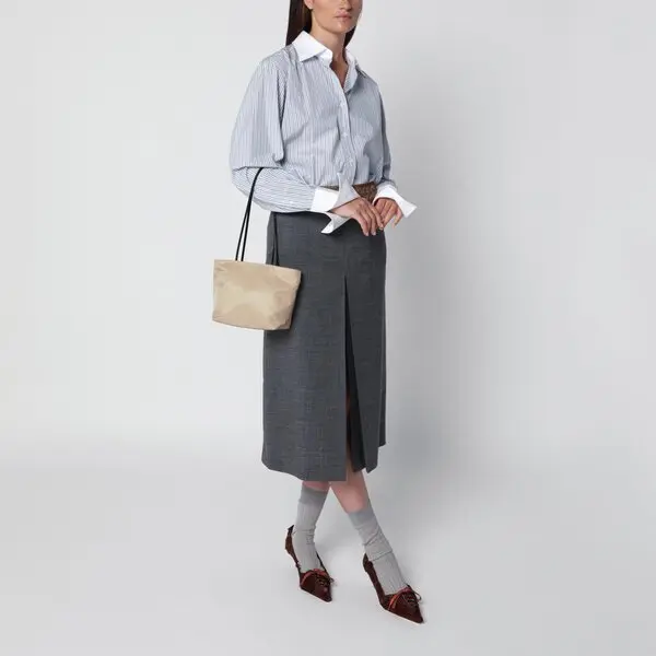 VALESQUE Spaghetti Tote Bag In Satin Nylon