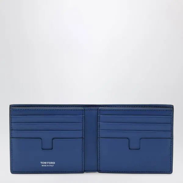 TOM FORD Bifold Wallet In Glossy Crocodile-effect Leather