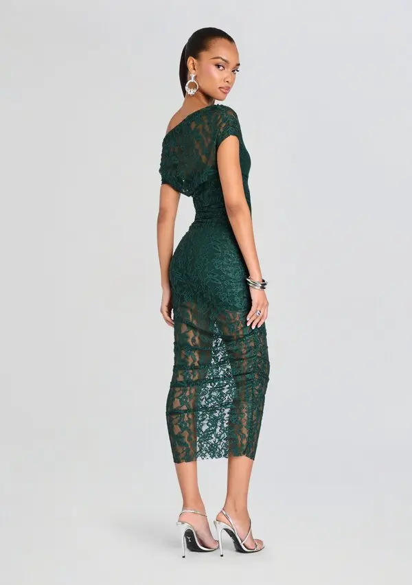SEROYA Noel Mesh Midi Dress