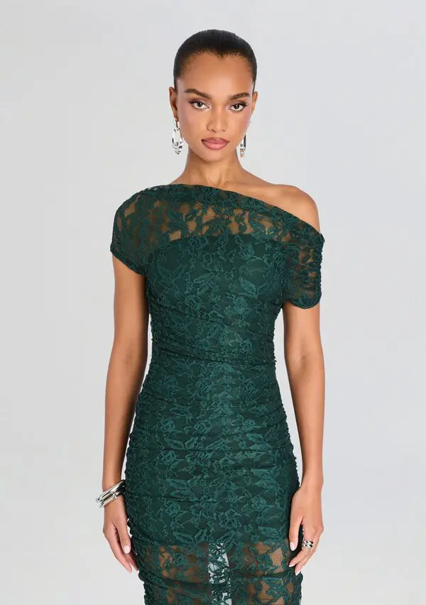 SEROYA Noel Mesh Midi Dress
