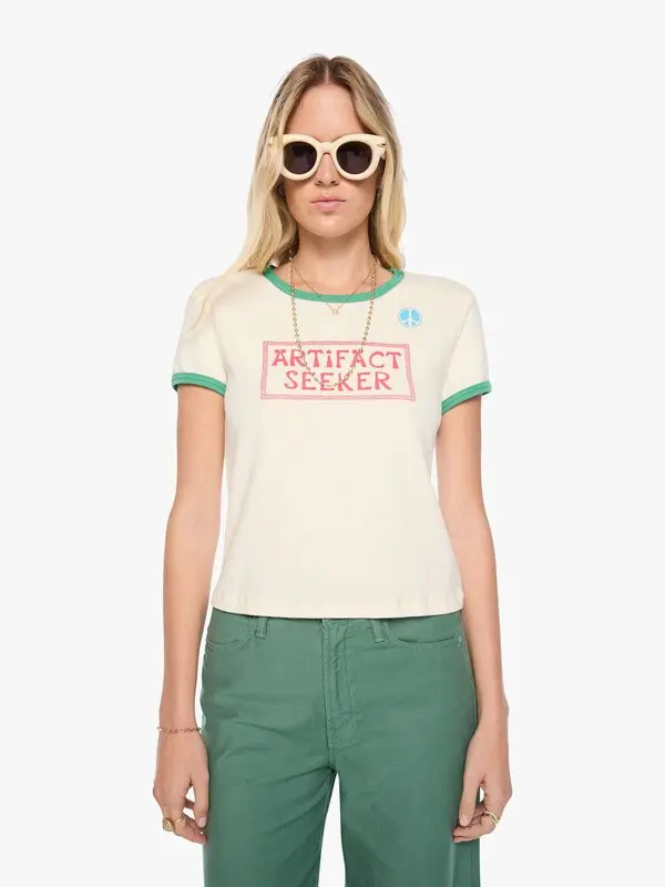 MOTHER Itty Bitty Ringer T-shirt - Green