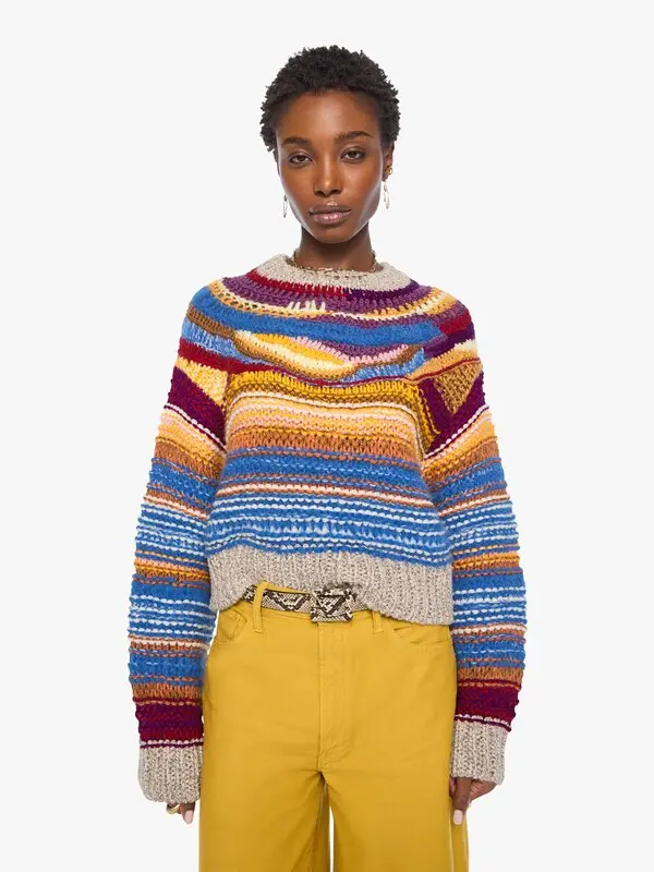 MOTHER The Boxy Jumper Sweater - Grey