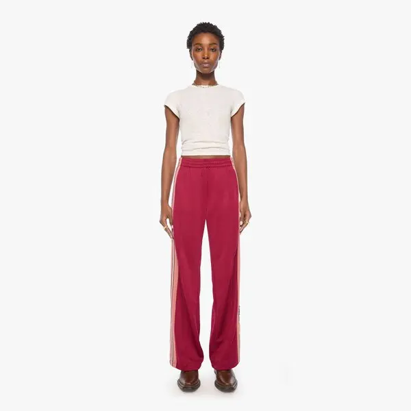 MOTHER The Resealable Personal Best Sneak Persian Pants - Red