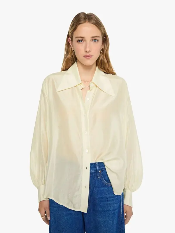 Alix Of Bohemia Dana Silk Shirt - Yellow