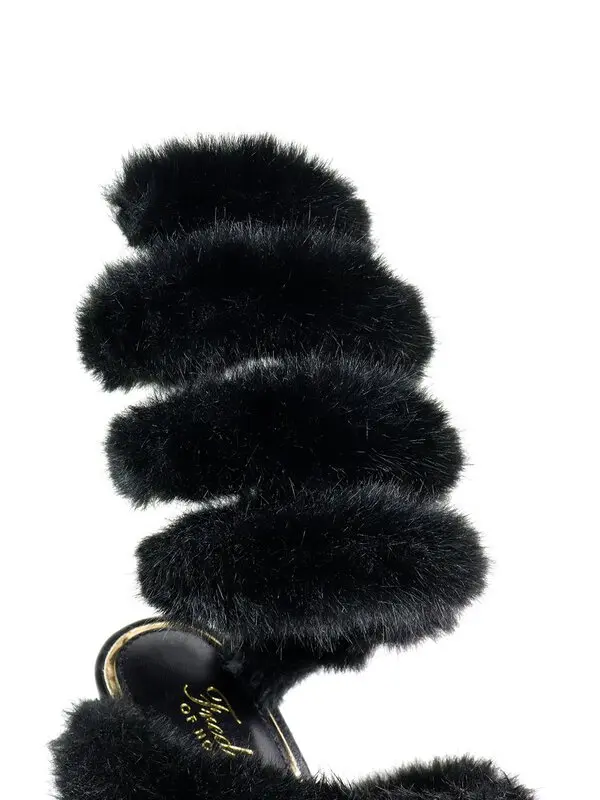 Frederick's Of Hollywood Allure Fluffy Stiletto Sandal