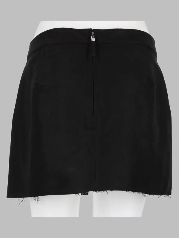 Rick Owens Fog Cutoff Mini Skirt