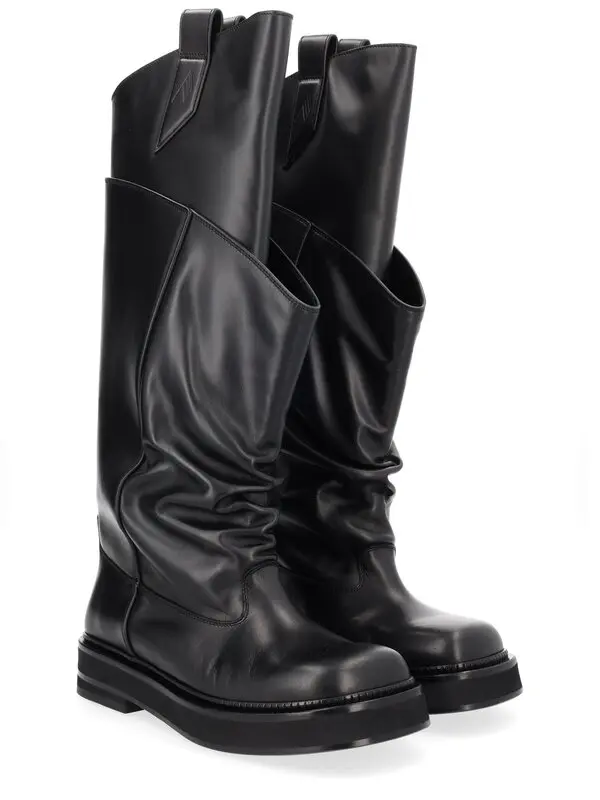 Attico Passeggiata" Leather Boots