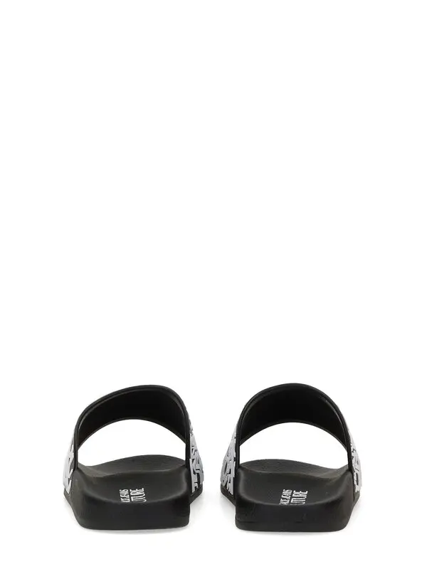 Versace Logo Slide Sandals