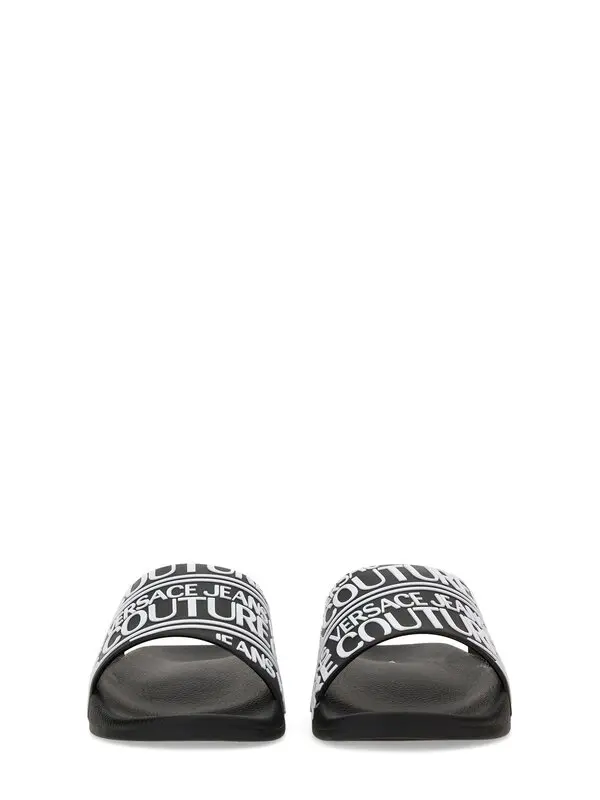 Versace Logo Slide Sandals