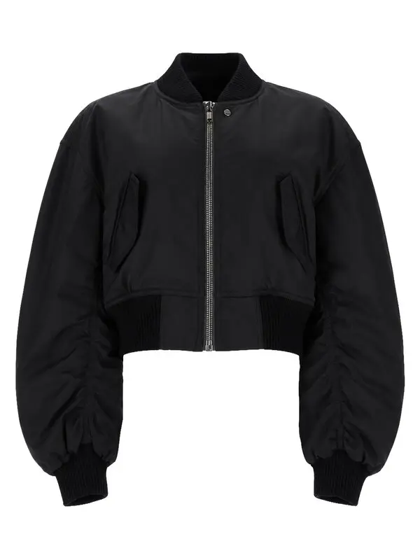 Rick Owens Bomber "secchia Cropped Flight - Black
