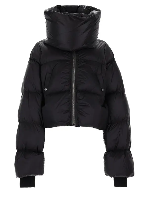 Rick Owens Funnel Neck Down Puffer Jacket - Black