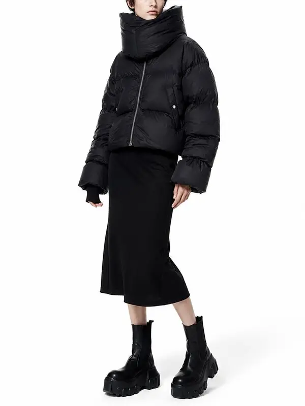 Rick Owens Funnel Neck Down Puffer Jacket