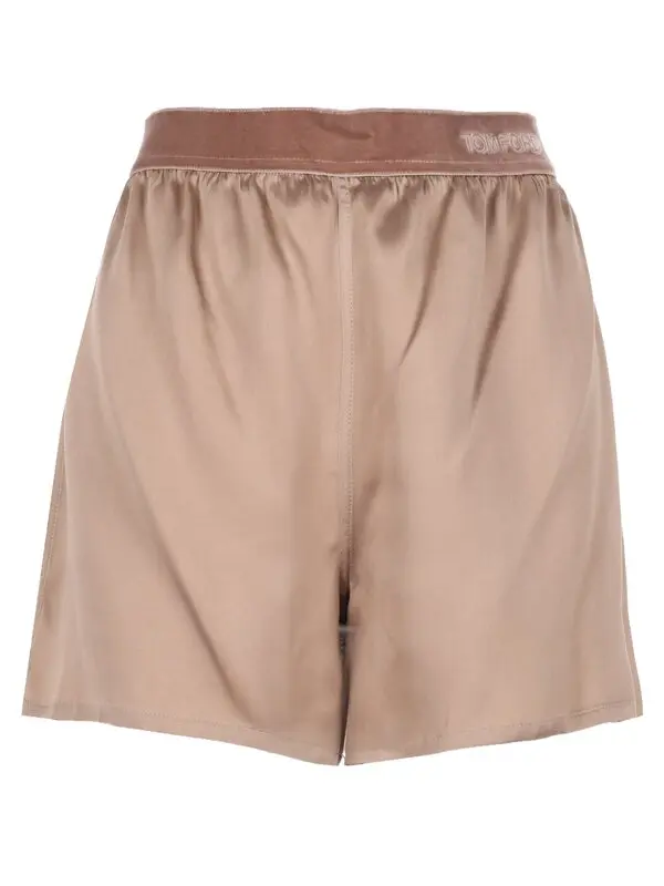 TOM FORD Shorts In Seta - Nude