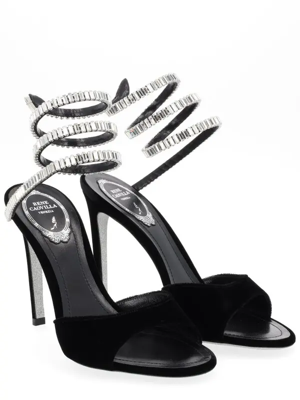 Rene Caovilla Sandalo "cleo Spark" Con Tacco