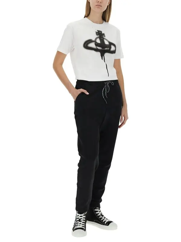 VIVIENNE WESTWOOD Jogging Pants With Spray Print Orb