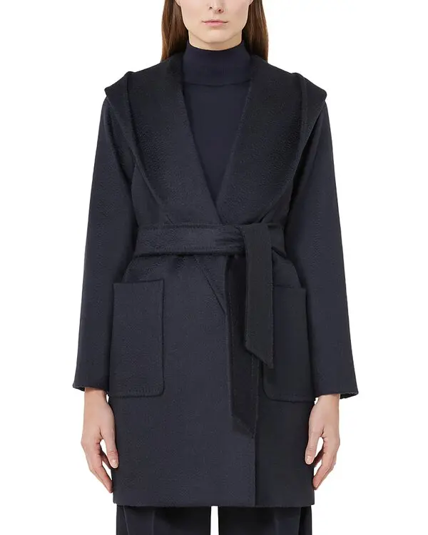 Max Mara Rialto Belted Wool Coat - Ultramarin
