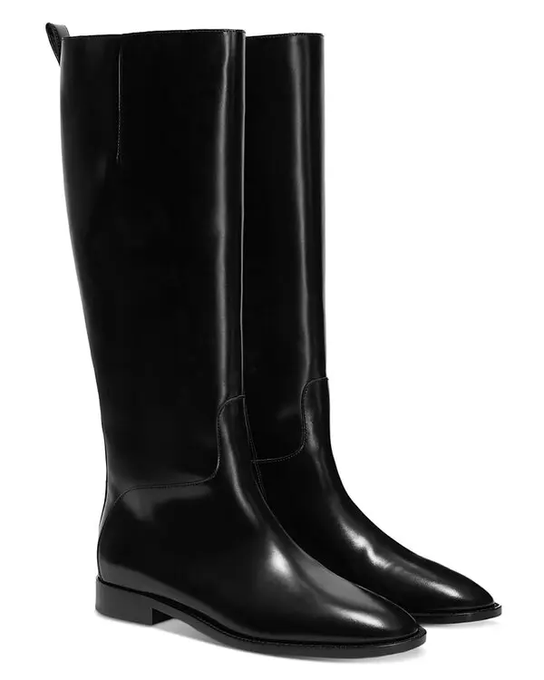 JIL SANDER Lune Flat Boots - Black