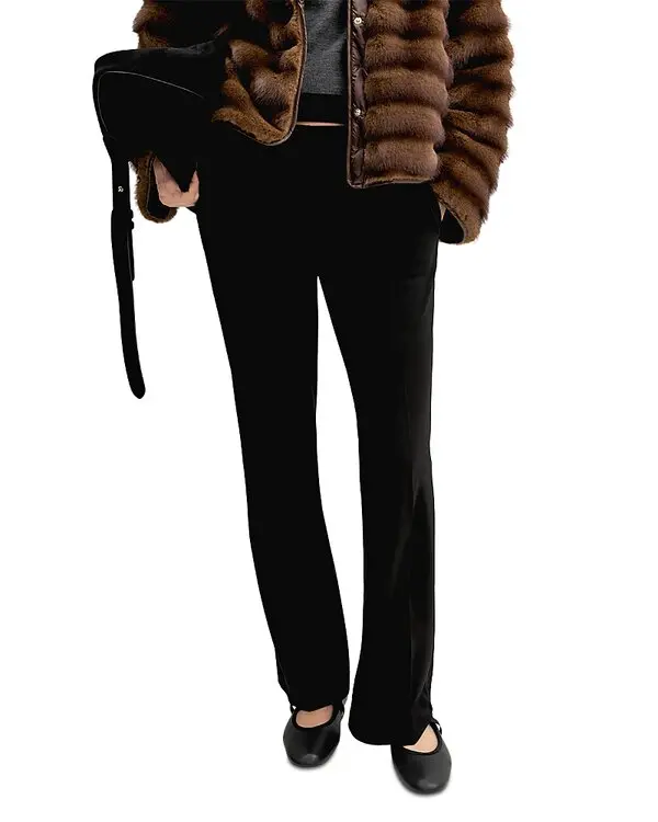 EMME Slim Stretch Jersey Pants - Black