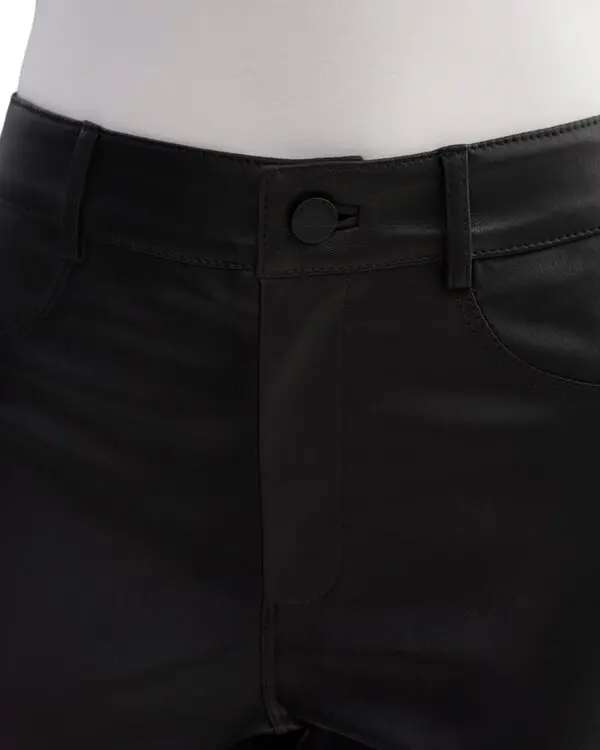 LAMARQUE Stretch Leather Crop Flare Pants