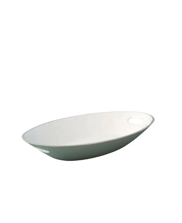 BE HOME Easton Handled Dish - Dove