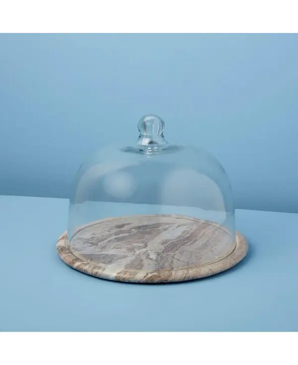 BE HOME Waterfall Marble Glass Cloche