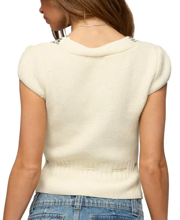 EDIKTED Sequined Knit Top