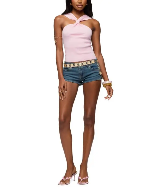 EDIKTED Kerren Knotted Knit Top