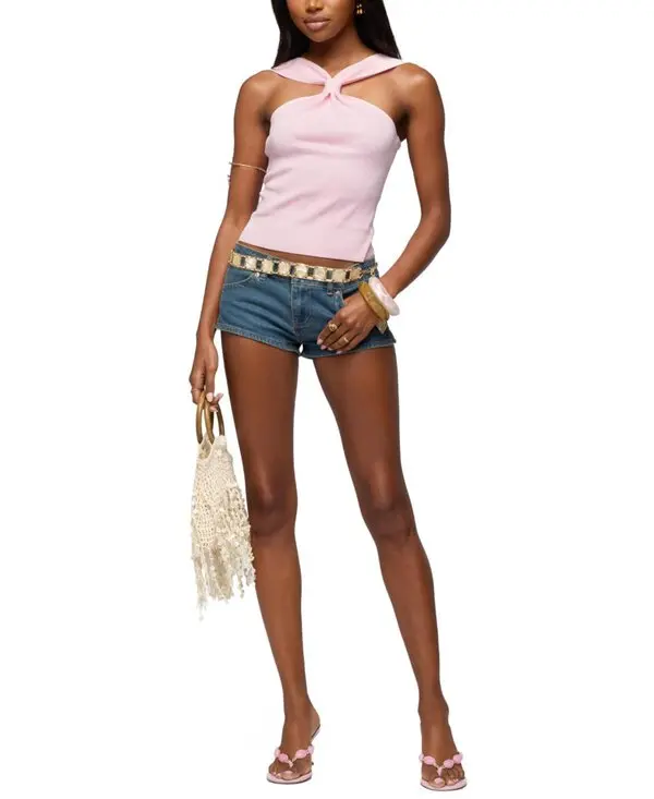 EDIKTED Kerren Knotted Knit Top