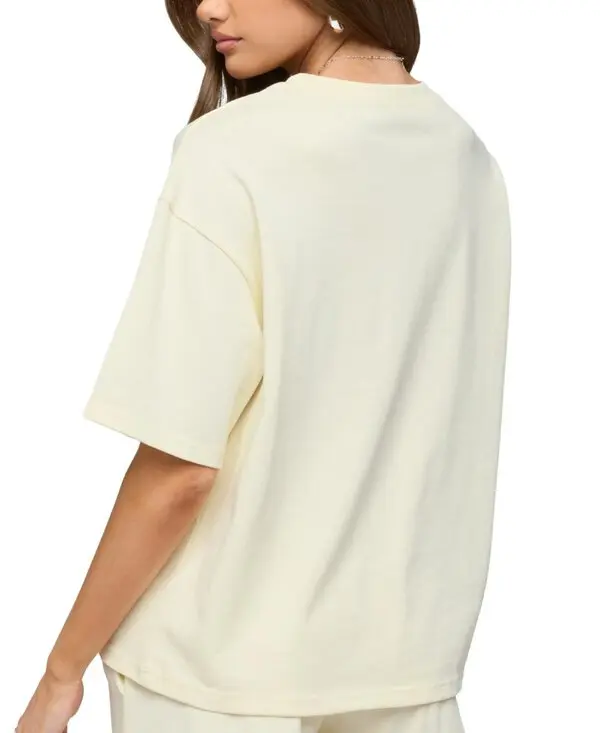EDIKTED Cecilia Oversized Cotton T-shirt - Light-yellow