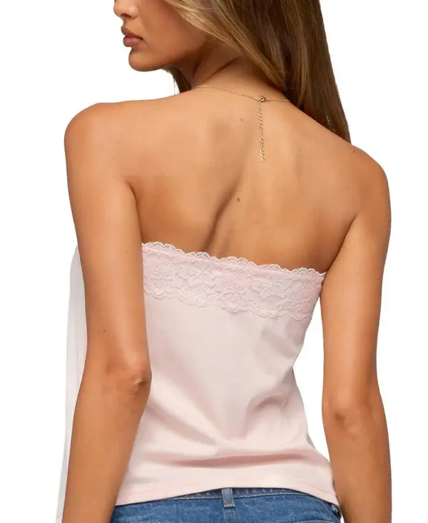 EDIKTED Kittey Lacey Strapless Top