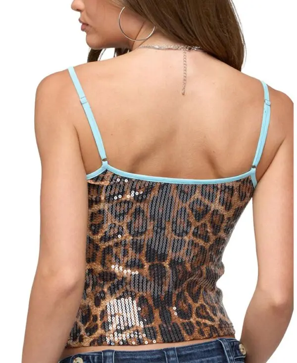 EDIKTED Dimitra Sequin Tank Top