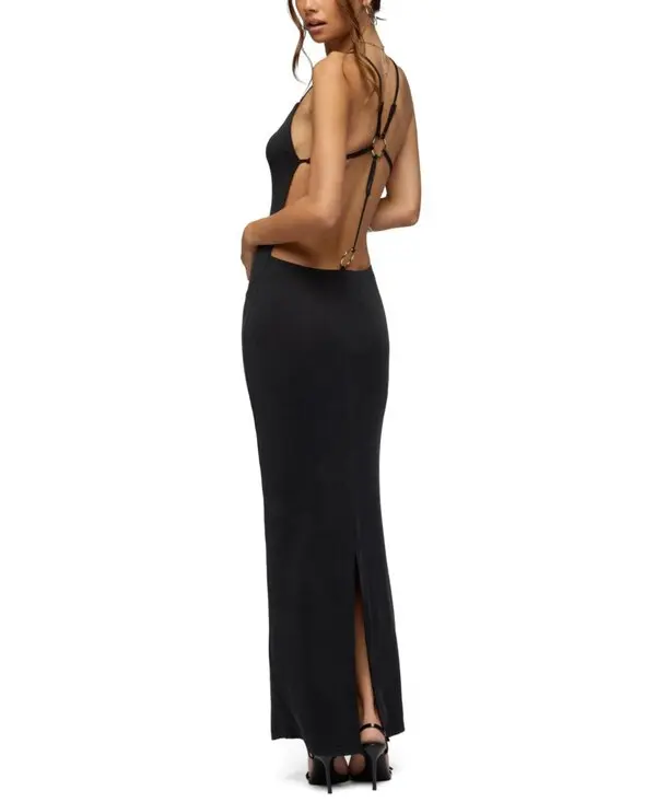 EDIKTED Zhuri Ring Backless Maxi Dress
