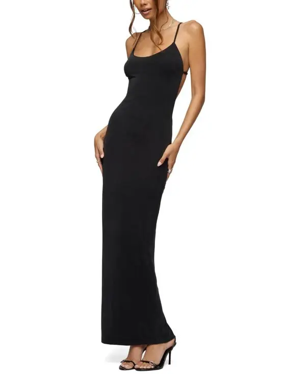 EDIKTED Zhuri Ring Backless Maxi Dress
