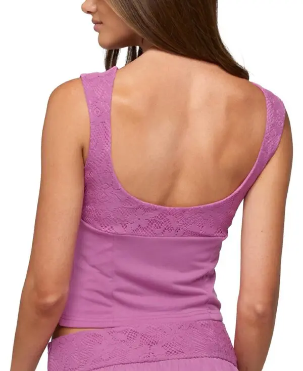 EDIKTED Vessa Lacey Tie Front Top
