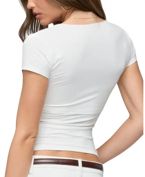 EDIKTED Malka Two Piece Tie Front Top