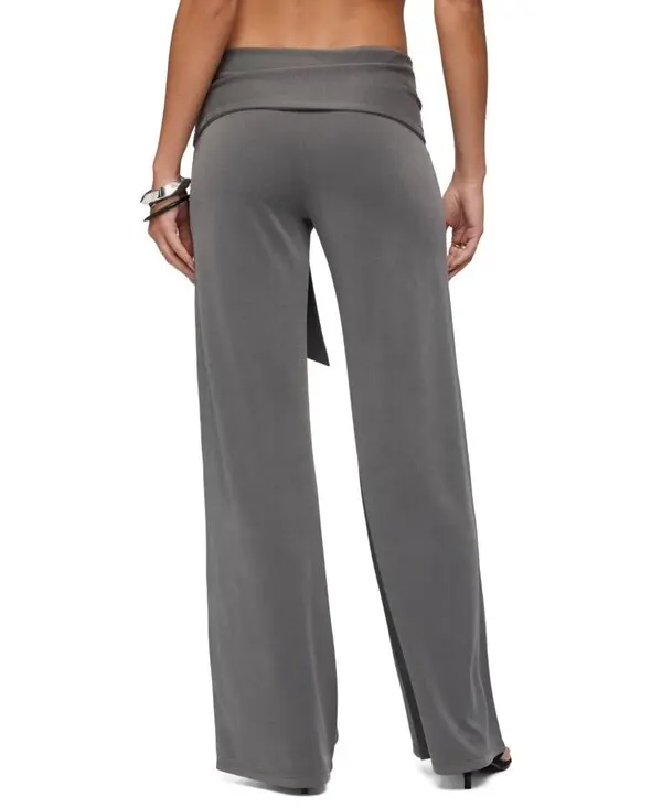 EDIKTED Xyla Straight Leg Tie Pants