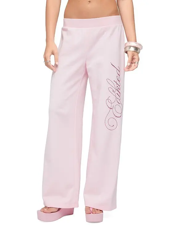 EDIKTED Studio Rhinestone Embellished Sweatpants